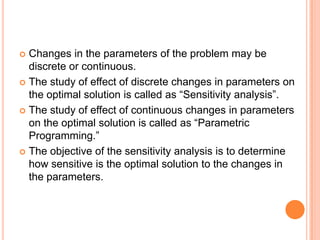 Linear programing | PPSX