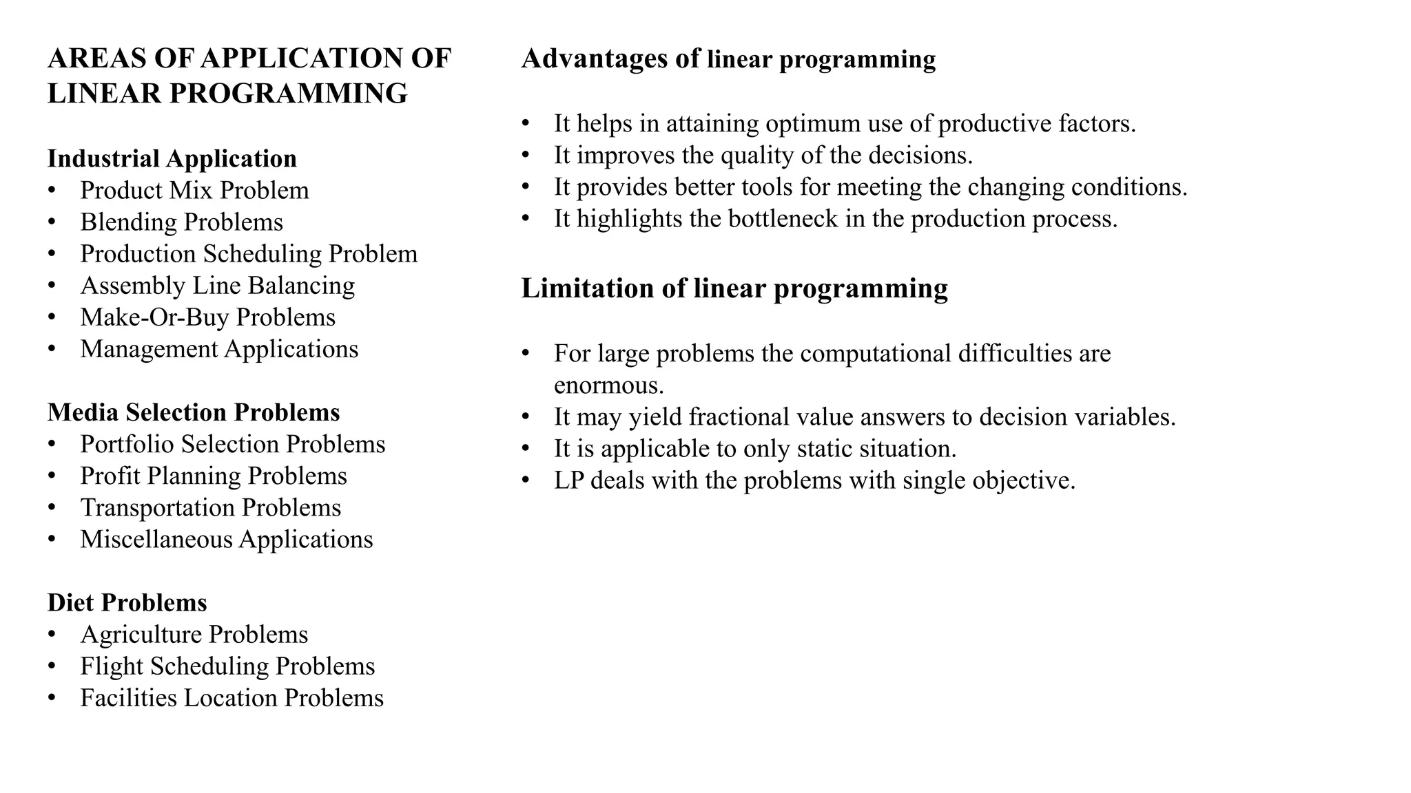 Linear programing | PDF | Physics | Science
