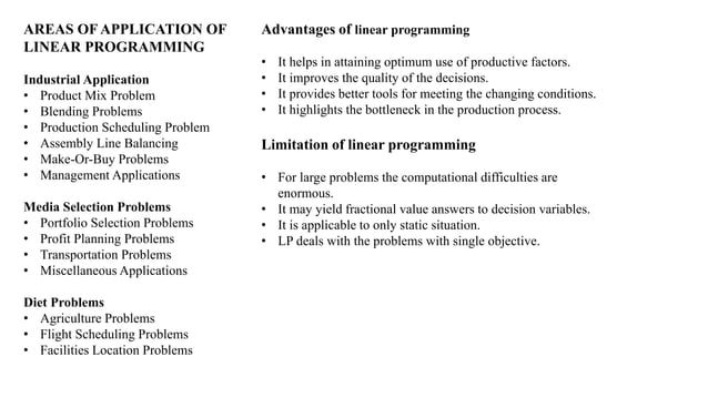 Linear programing | PDF | Physics | Science