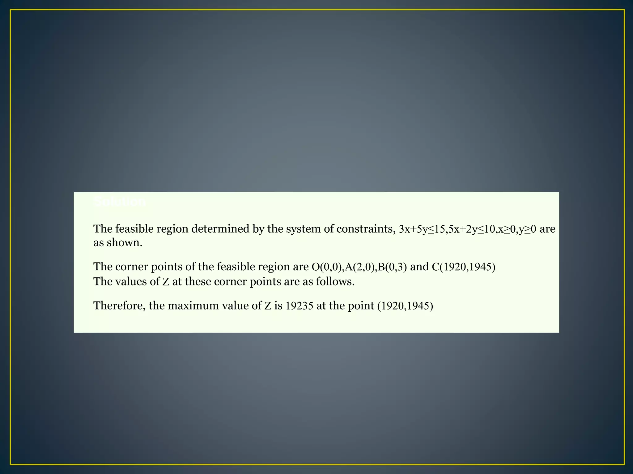 Linear Programing.pptx | Programming Languages | Computing