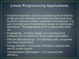 Linear Programing.pptx | Programming Languages | Computing