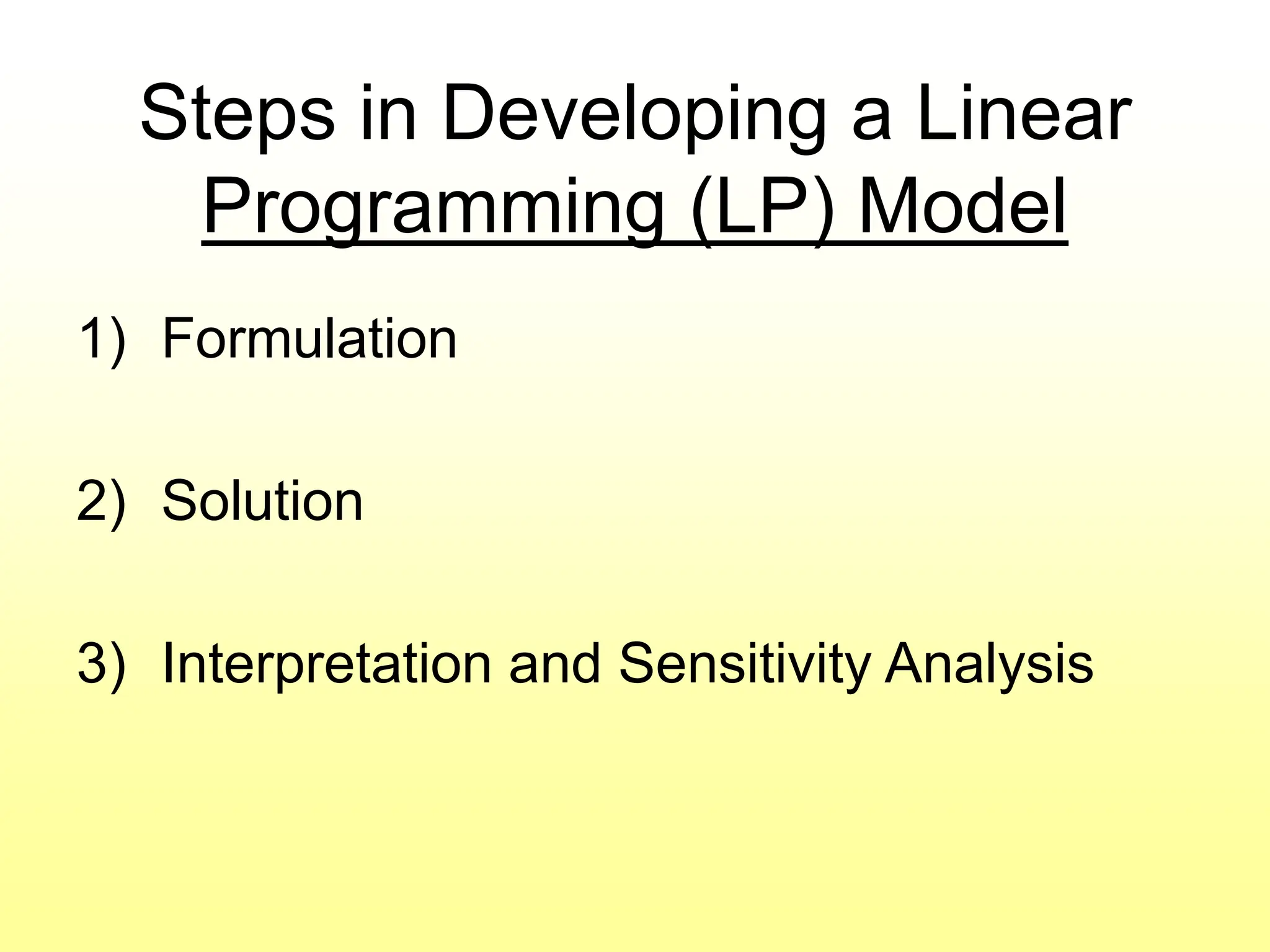 Linear Programing Problem Graphical Ppt