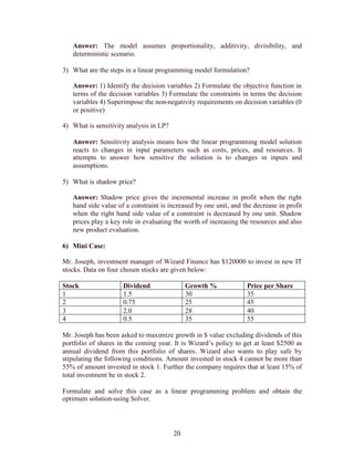 Linear Programming Module- A Conceptual Framework | PDF