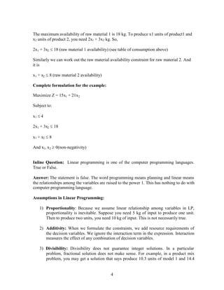 Linear Programming Module- A Conceptual Framework | PDF