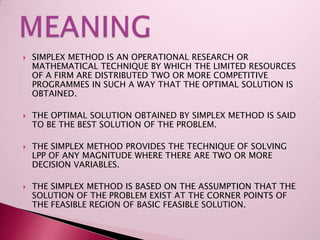 Linear programming | PPTX