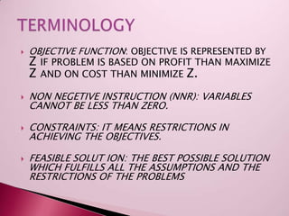 Linear programming | PPT