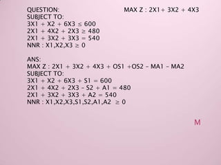 Linear programming | PPT