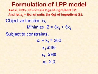 Linear programming | PPT