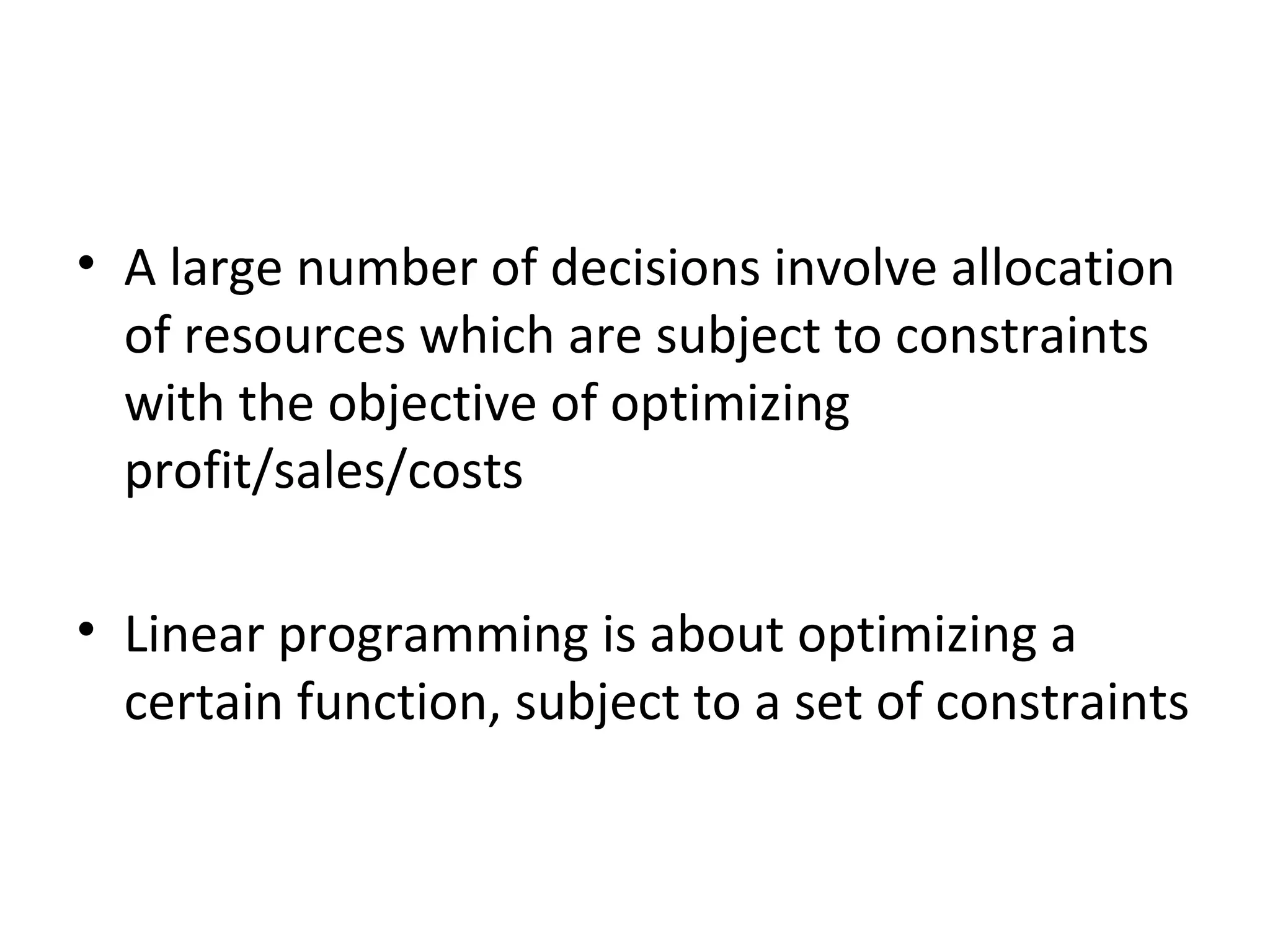 Linear programming | PPT
