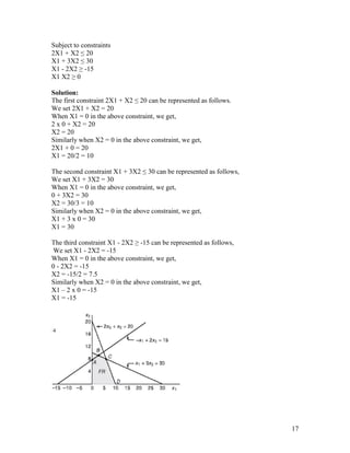 Linear programming | DOCX
