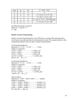 Linear programming | DOCX