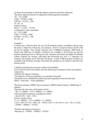 Linear programming | DOCX