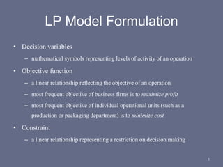 Linear programming | PPTX