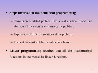 Linear programming | PPT