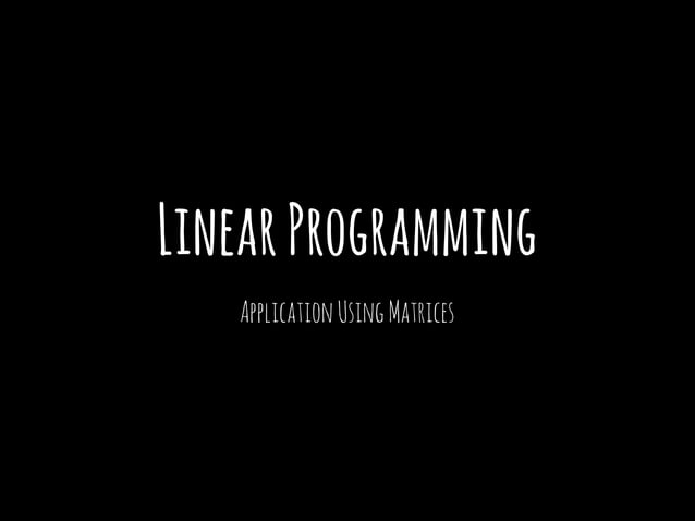 Linear programming using the simplex method | PDF