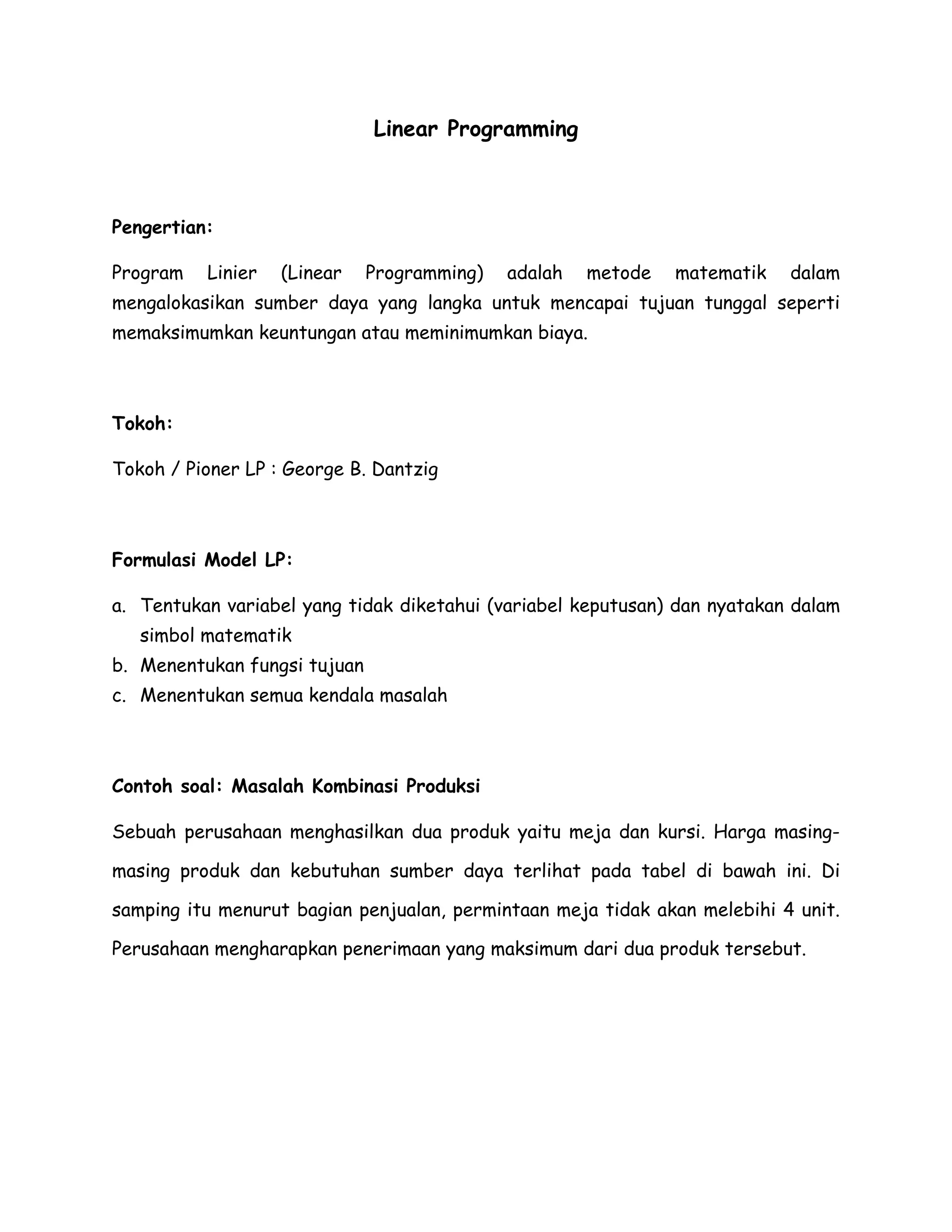 Linear programming | PDF