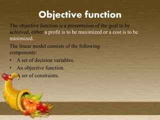Linear programming | PPTX