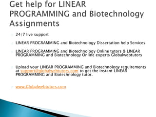 LINEAR PROGRAMMING Assignment help | PPT