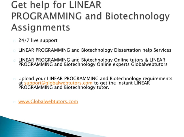 LINEAR PROGRAMMING Assignment help | PPT