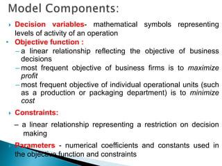 Linear programming | PPTX | Business | Business and Finance