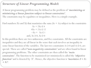 Linear programming | PPT | Programming Languages | Computing
