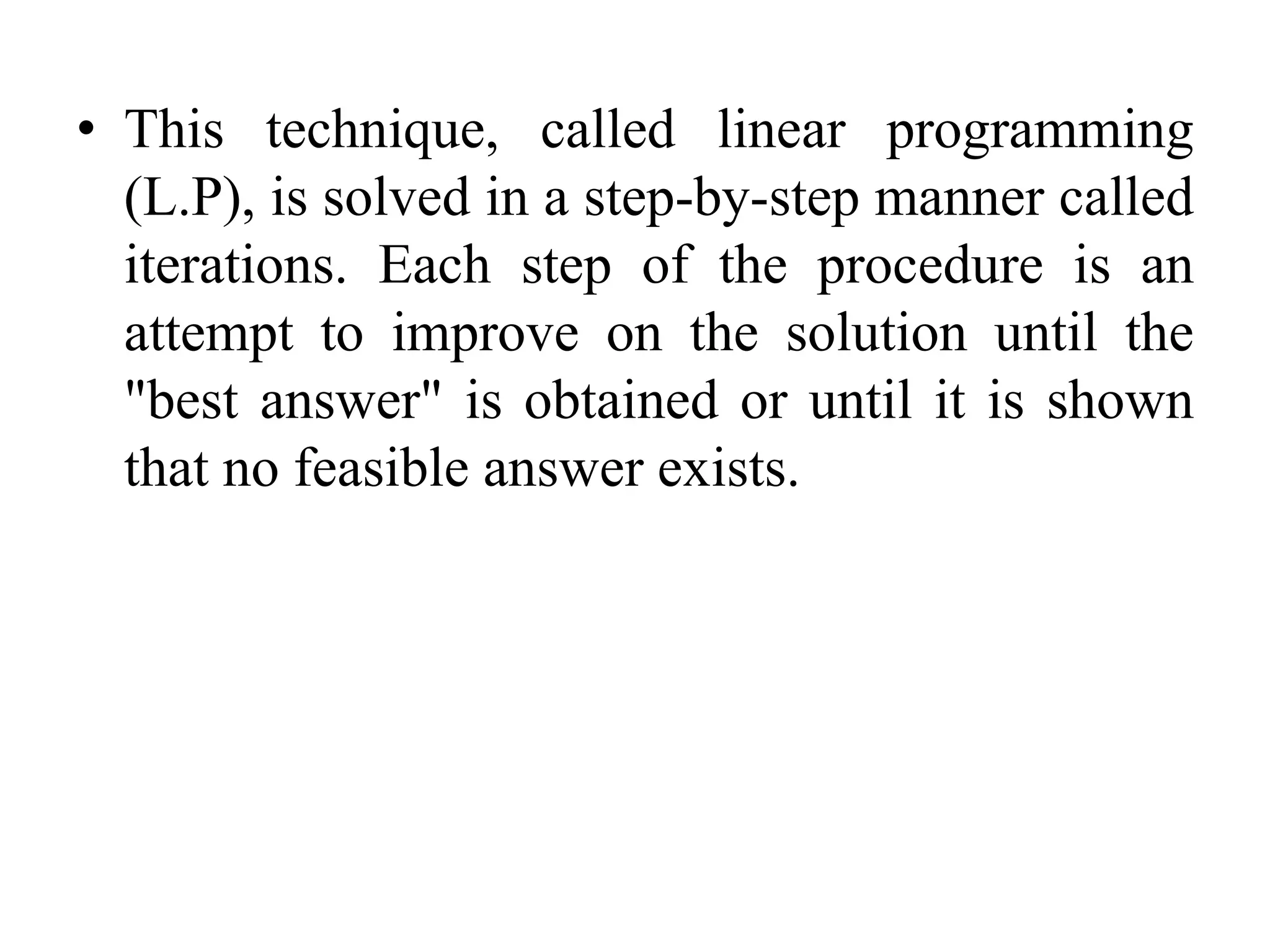 Linear programming | PPTX