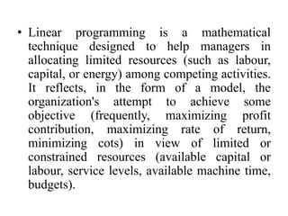 Linear programming | PPTX
