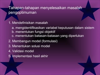 Linear programming | PPT