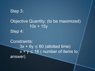 Linear programming | PPT