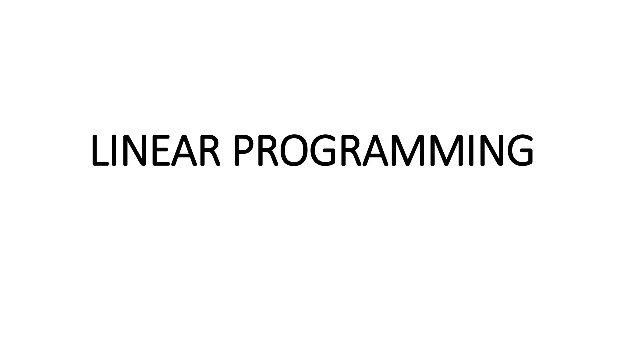 Linear Programming Pptx Programming Languages Computing 7197
