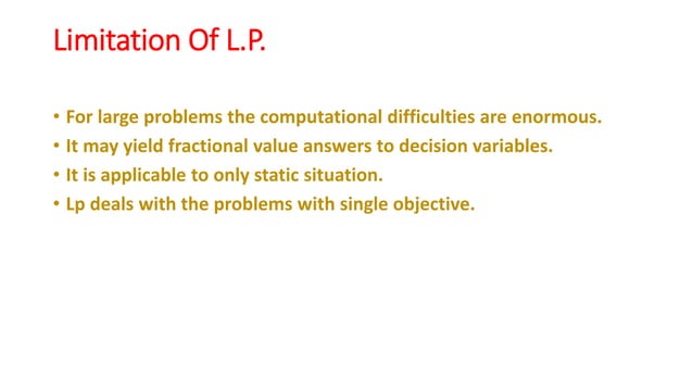 Linear Programming Pptx Programming Languages Computing