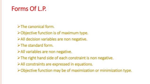 Linear Programming