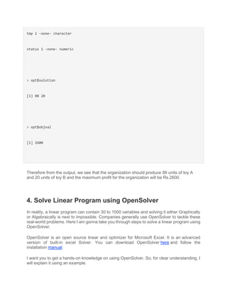 Linear programming | PDF