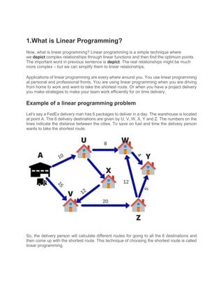 Linear programming | PDF