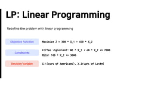 LP(linear programming) Algorithm | PPT