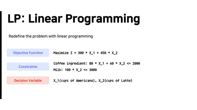LP(linear programming) Algorithm | PPT