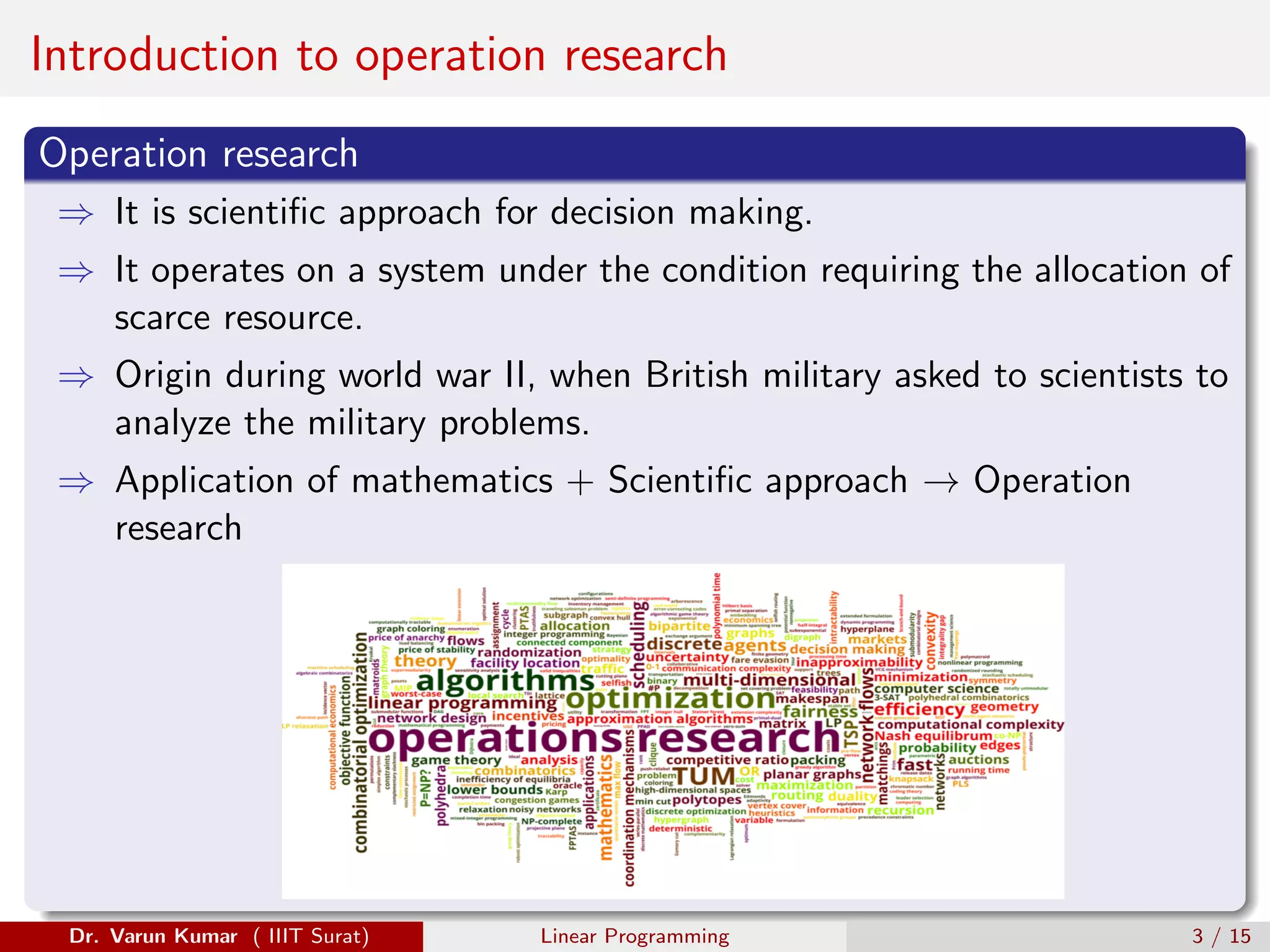 Linear programming | PPT