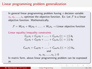 Linear programming | PPT