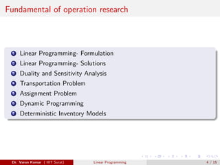 Linear programming | PPT