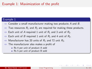 Linear programming | PPT