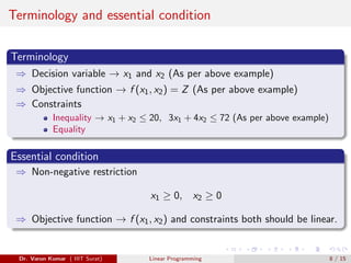 Linear programming | PPT