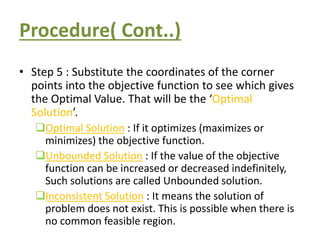 Graphical RepresentationLinear programming | PPT