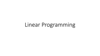 Linear Programming Based on CXC Curriculum | PPTX