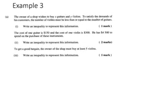 Linear Programming Based on CXC Curriculum | PPTX