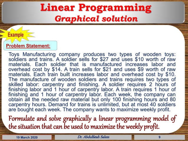 Linear programming graphical method | PPT