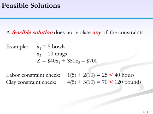 Linear programming - Model formulation, Graphical Method | PPTX ...