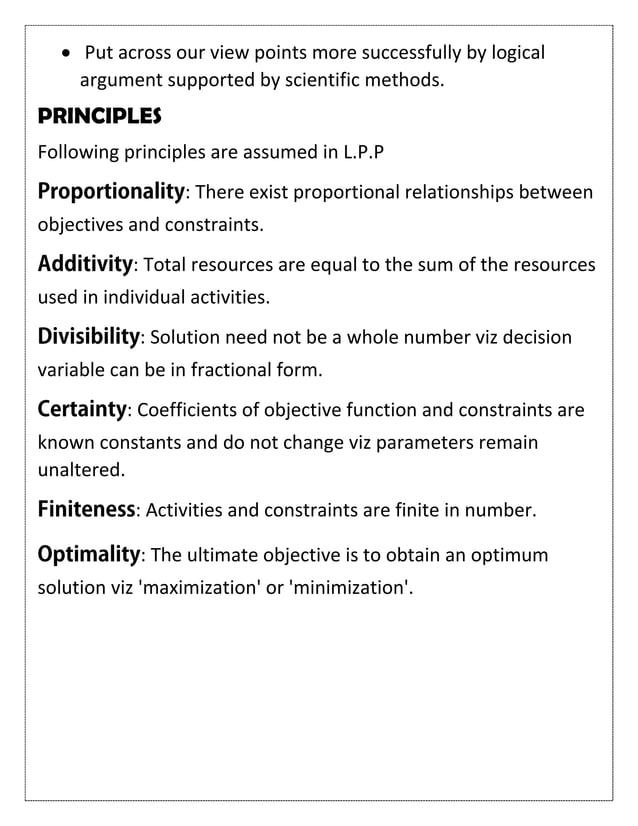 Linear programming class 12 investigatory project | PDF