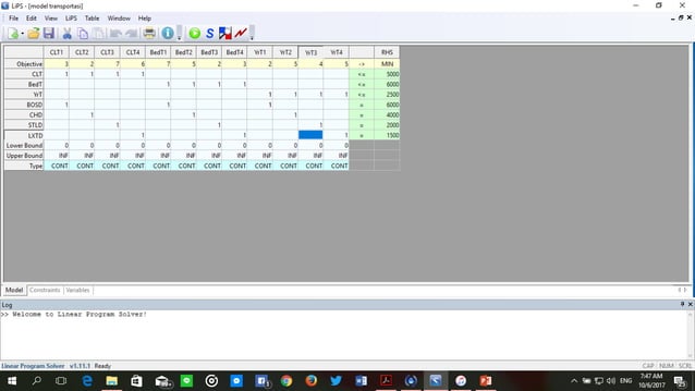 Linear programming dalam transportasi | PPTX