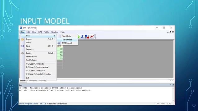 Linear programming dengan lips | PPTX