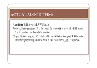 Linear programming in computational geometry | PDF